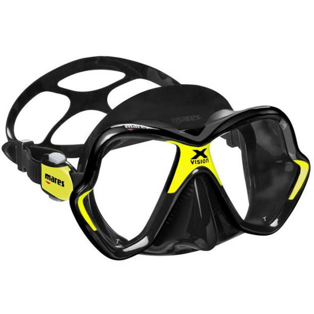 Mares Máscara X-Vision Amarillo Flúor | BOX-FISH - Tienda de Buceo Tenerife