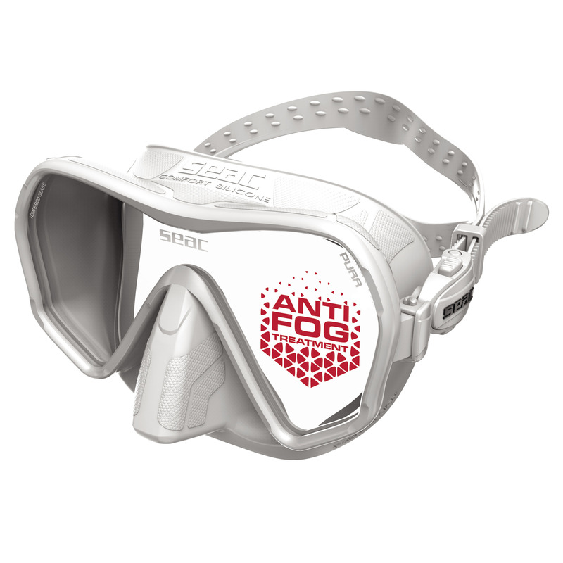 Seac Máscara Pura Anti-Fog Blanco | BOX-FISH - Tienda de Buceo Tenerife